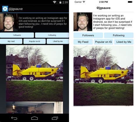 github jsauve xamagram a xamarin forms demo that uses the instagram
