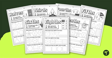 Unit Fractions Teaching Resources For 2nd Grade Teach Starter