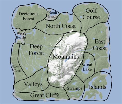 A Fan Made Map Of Regions Of Sotf Rsonsoftheforest