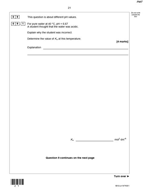 titration curve and buffer with hydroxide question aqa 2019 pdf