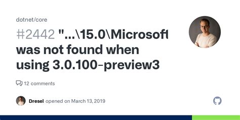150microsoftcommonprops Was Not Found When Using 30100 Preview3