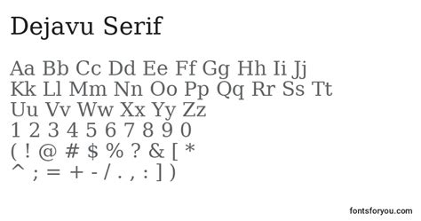 Dejavu Serif Font Download For Free Online