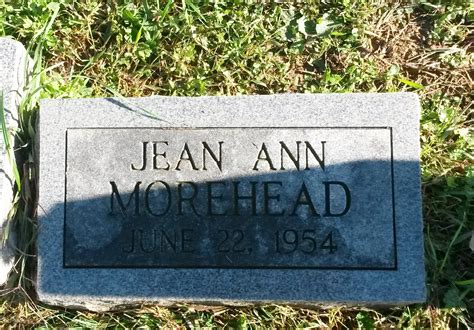 Jean Ann Morehead 1954 1954 Find A Grave Memorial