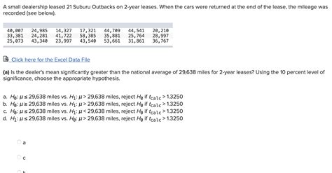 solved click here for the excel data file b calculate the