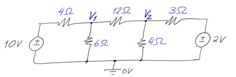 Solved Write The Nodal Analysis Equations For V And V And Chegg Com