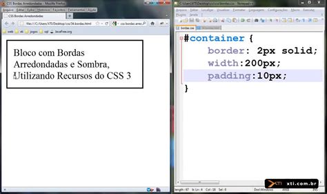 Universidade Xti Css 34 Bordas Arredondadas E Sombreamento Css 3