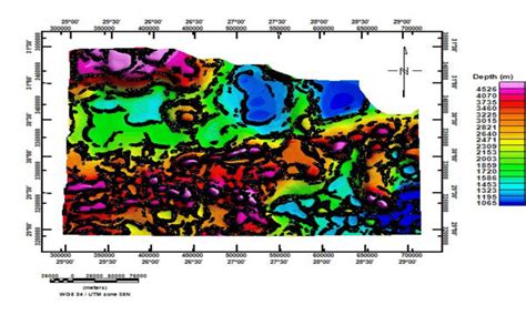 Igrf Shaded Relief Map Taking As A Background To The Euler Map With Download Scientific
