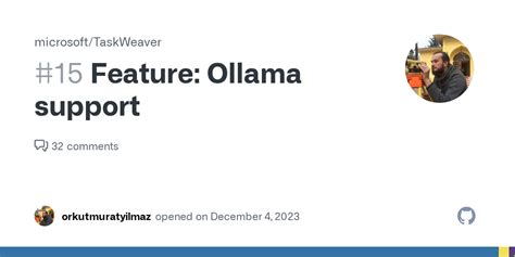feature ollama support · issue 15 · microsoft taskweaver · github