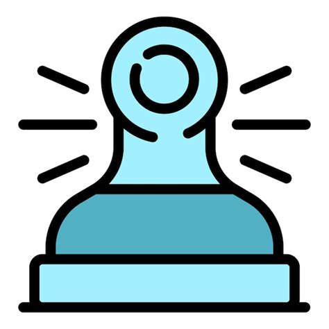 premium vector alert bell icon outline alert bell vector icon color