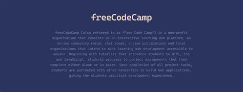 FreeCodeCamp Landing Page Concept On Behance