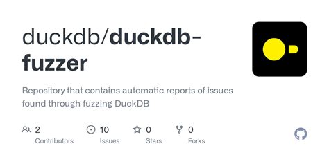 github duckdb duckdb fuzzer repository that contains automatic