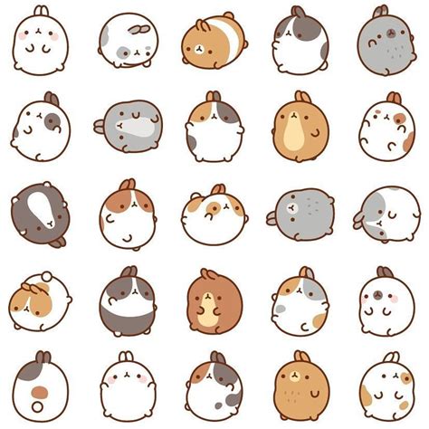 몰랑이 는 토끼 라서 다양한 종류가 있답니당 ㅎㅎ Dessins Faciles Mignons Dessins