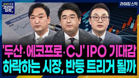 라이징스탁 Ipo 기대감 시장 반등할까 두산 에코프로 Go And Stopㅣ시진핑 방한 기대주는 마녀공장 코스맥스 대응전략 Youtube