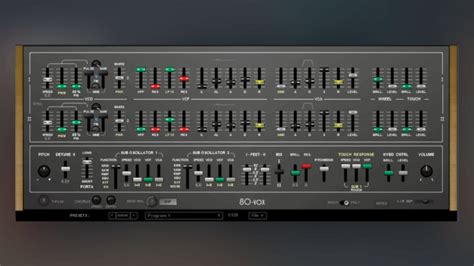 80 Vox Retro Synth Vst Plugin Inspired By Yamaha Cs 80