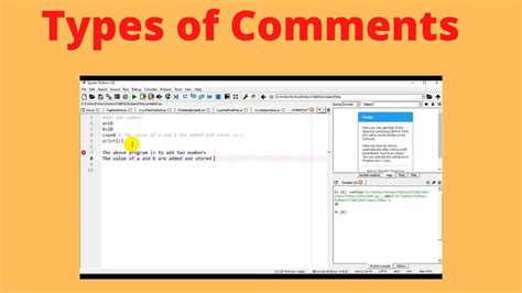 Types Of Comments In Python Exploring Comment Types For Code Clarity Lecture 14 Youtube