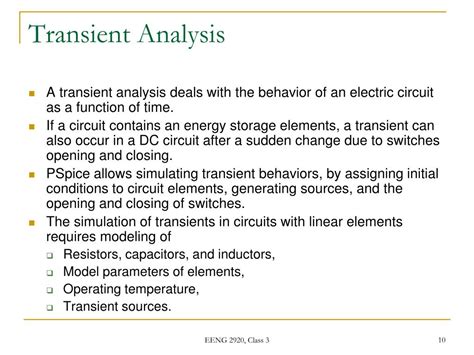 ppt eeng 2920 circuit design and analysis using pspice class 3 dc