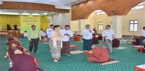 ပြည်ထောင်စုနယ်မြေ တပ်ကုန်းမြို့နယ် တပ်ကုန်းစာဖြေဌာနတွင် စာမေးပွဲကြီးကြပ်ရေး ဆရာတော်များနှင့် စာဖ