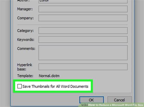 Ways To Reduce A Microsoft Word File Size WikiHow