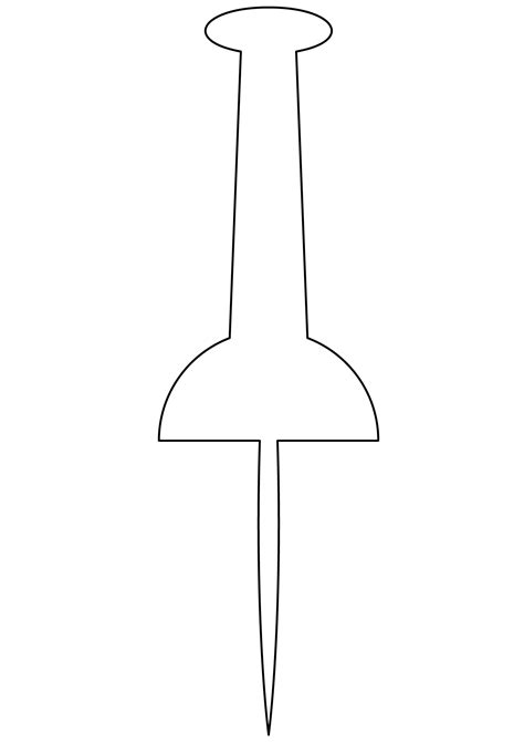 Shape Of Pin Free Printable Papercraft Templates