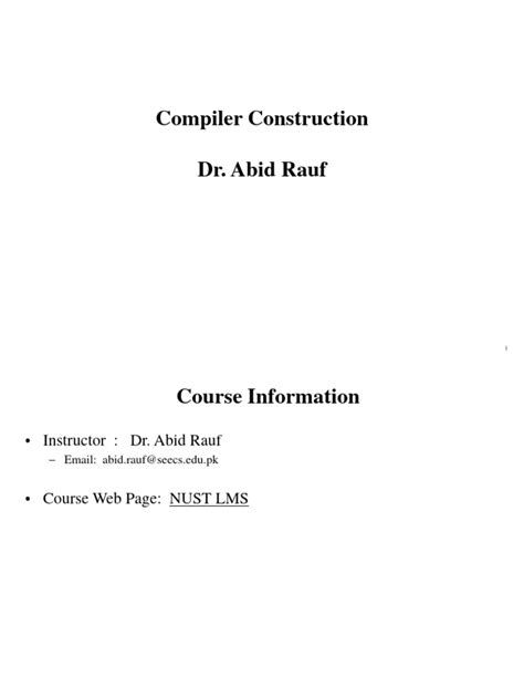 Introduction Pdf Parsing Compiler