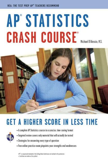 AP Statistics Crash Course Book Online By Michael D Alessio Paperback Barnes Noble