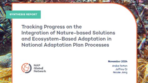 Tracking Progress On The Integration Of Nature Based Solutions And