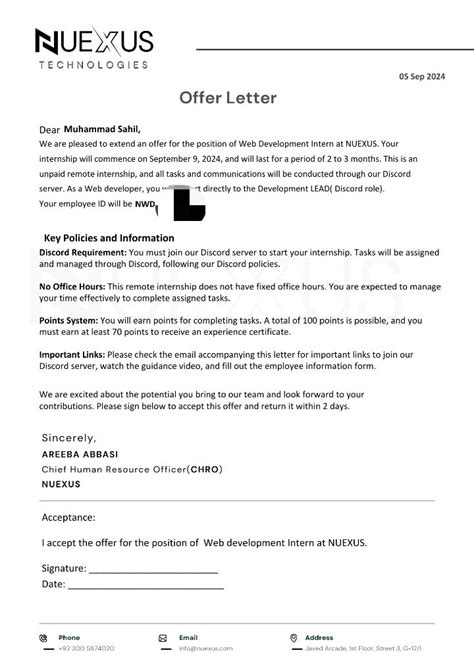 nuexus muhammadsahil codingbysahil sahil internship webdevelopment remotework