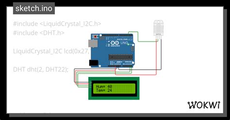 Dht Lcd Wokwi ESP STM Arduino Simulator