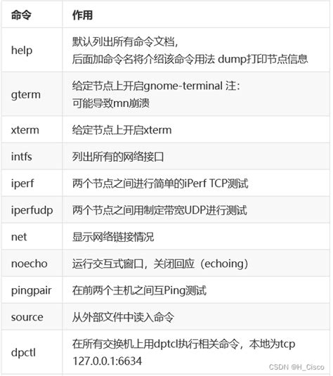 Mininet拓扑构建与命令使用 Csdn博客