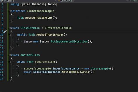 GoToImplementation Doesn T Work On Interface Instance When Implemented Method Uses Async Issue