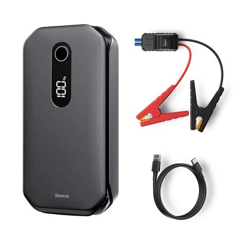 BASEUS Super Energy Pro Car Jump Starter [12000mAh/1000A Max] + Type-C ...