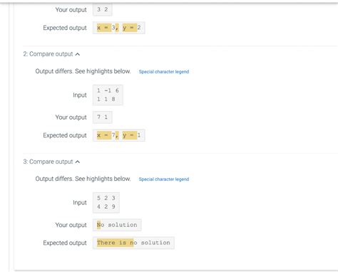 Solved Your Output Expected Output Y Compare Chegg Com