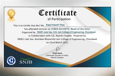 Gayatri Bagul On Linkedin Cybersecurity Certificate
