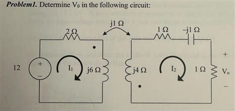 Solved Problem Determine V In The Following Circuit Chegg