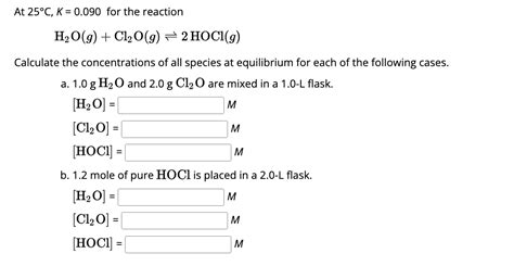 solved at 25°c k 0 090 ﻿for the