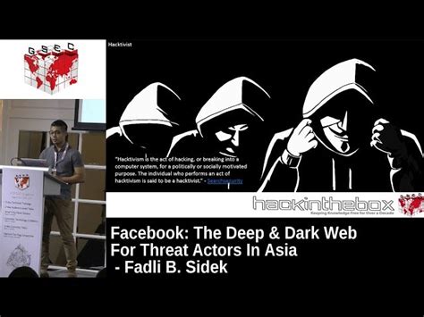 Hack In The Box Security Conference Talk Facebook The Deep And Dark