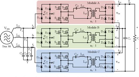 Figure 1 From A Novel Soft Switched Three Phase Three Wire Isolated Ac Dc Converter With Power