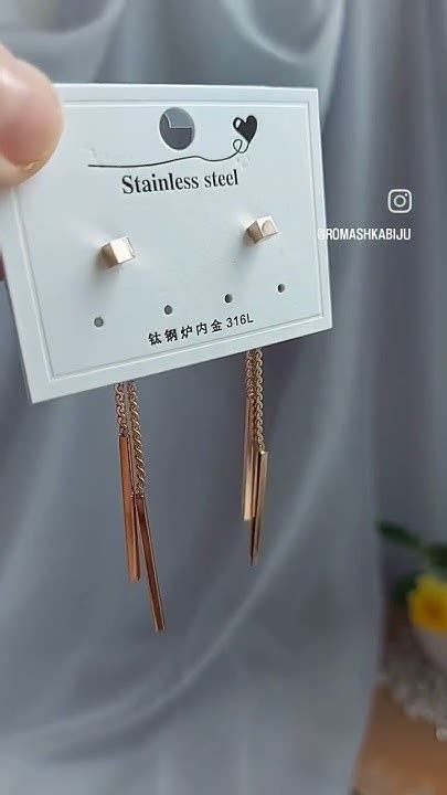 Сережки з медичної сталі Youtube