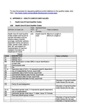 Fillable Online Ncpdp Qualifier Code Values For Use In Discretionary Data Loop Ncpdp Fax Email