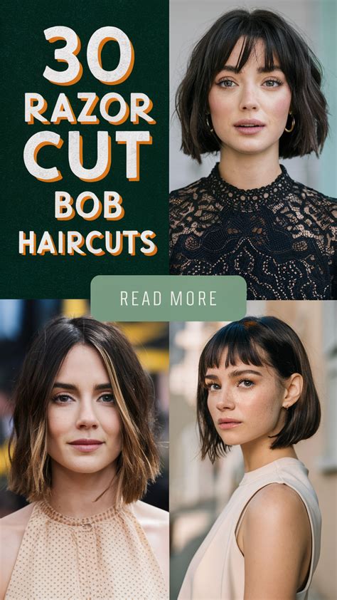 30 Razor Cut Bob Styles For Every Hair Type Bangs Thick And Fine Hair Ideas