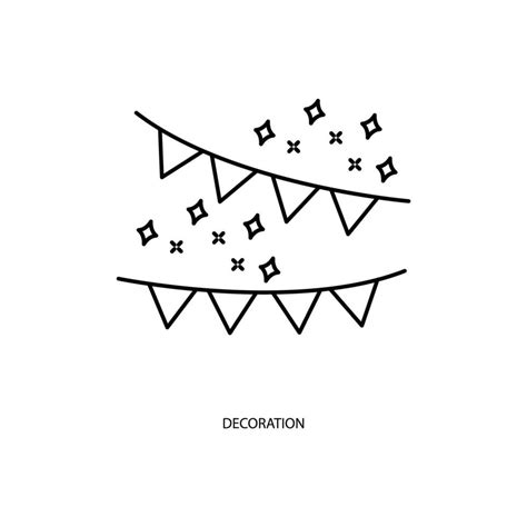 Decoration Concept Line Icon Simple Element Illustration Decoration Concept Outline Symbol