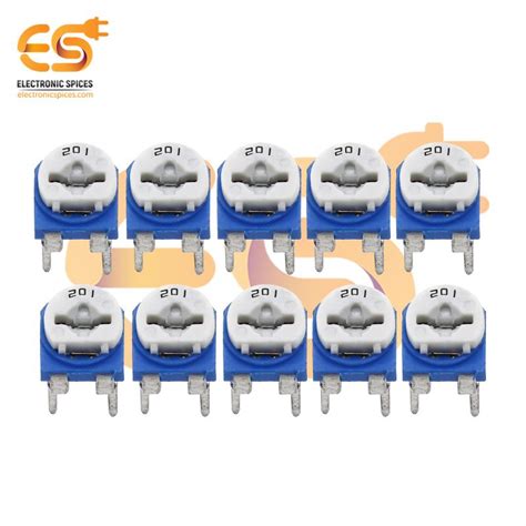 Buy 200 Ohm Ω Vertical Preset Variable Resistors Pack Of 20