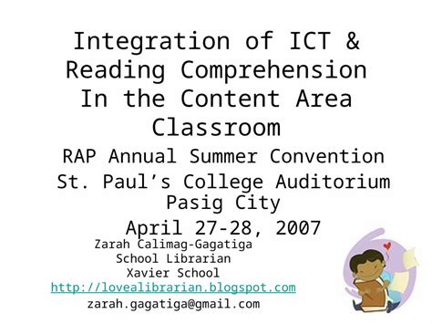 Ppt Integration Of Ict And Reading Comprehension Dokumentips