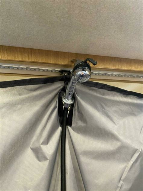 Tetravan Universal Interior Camper Van Shower Curtain Tall