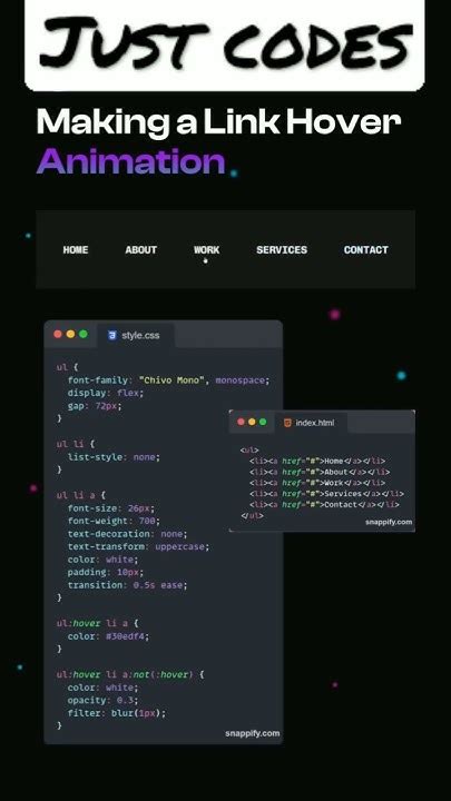 Hover Animation In Cas Css Html Vscode Webdevelopment Code