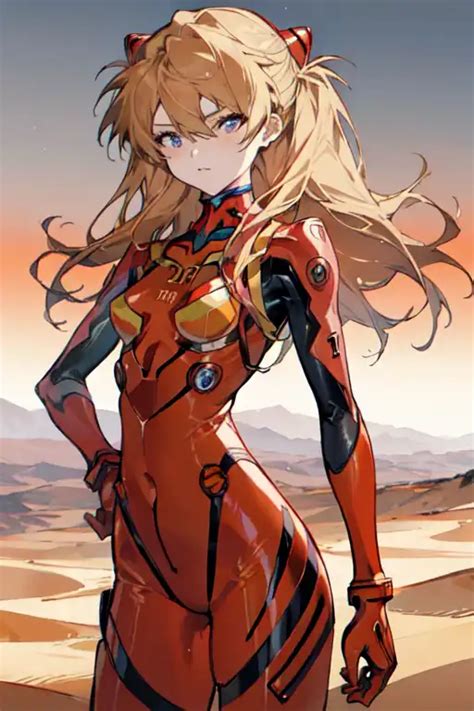 AI Art Asuka Langley Sōryū Evangelion by Rafael Reyes PixAI