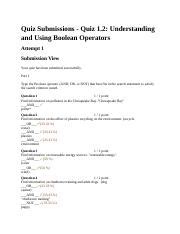 Quiz Understanding And Using Boolean Operators LIBS Docx Quiz Submissions Quiz