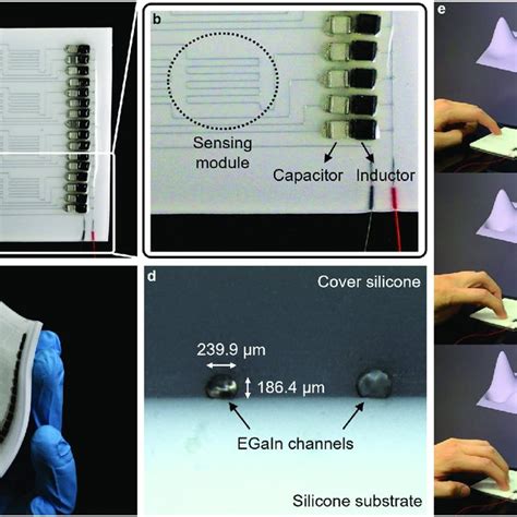 sensor configuration and visualization a prototype of a 4 by 4 soft