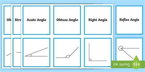 Angle Classification Matching Cards Teacher Made Twinkl