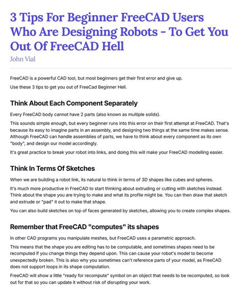 Matteo V On Linkedin Freecad Robots Robotics Cad